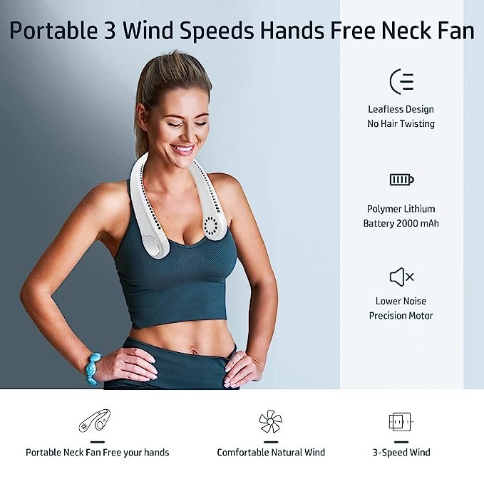 Rechargeable Portable USB Mini Neck Fan – EROCS (BD.) LTD.