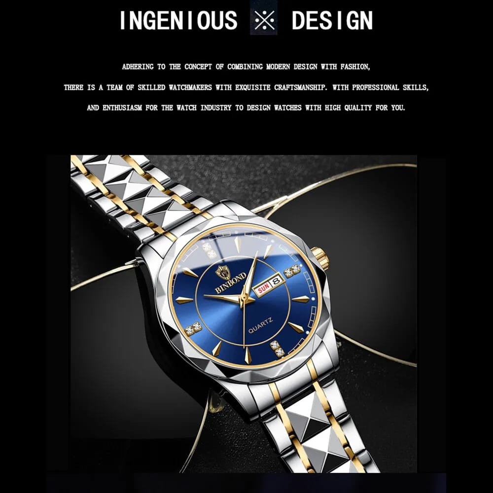 Men Luxury Watch BINBOND Brand - EROCS (BD.) LTD.