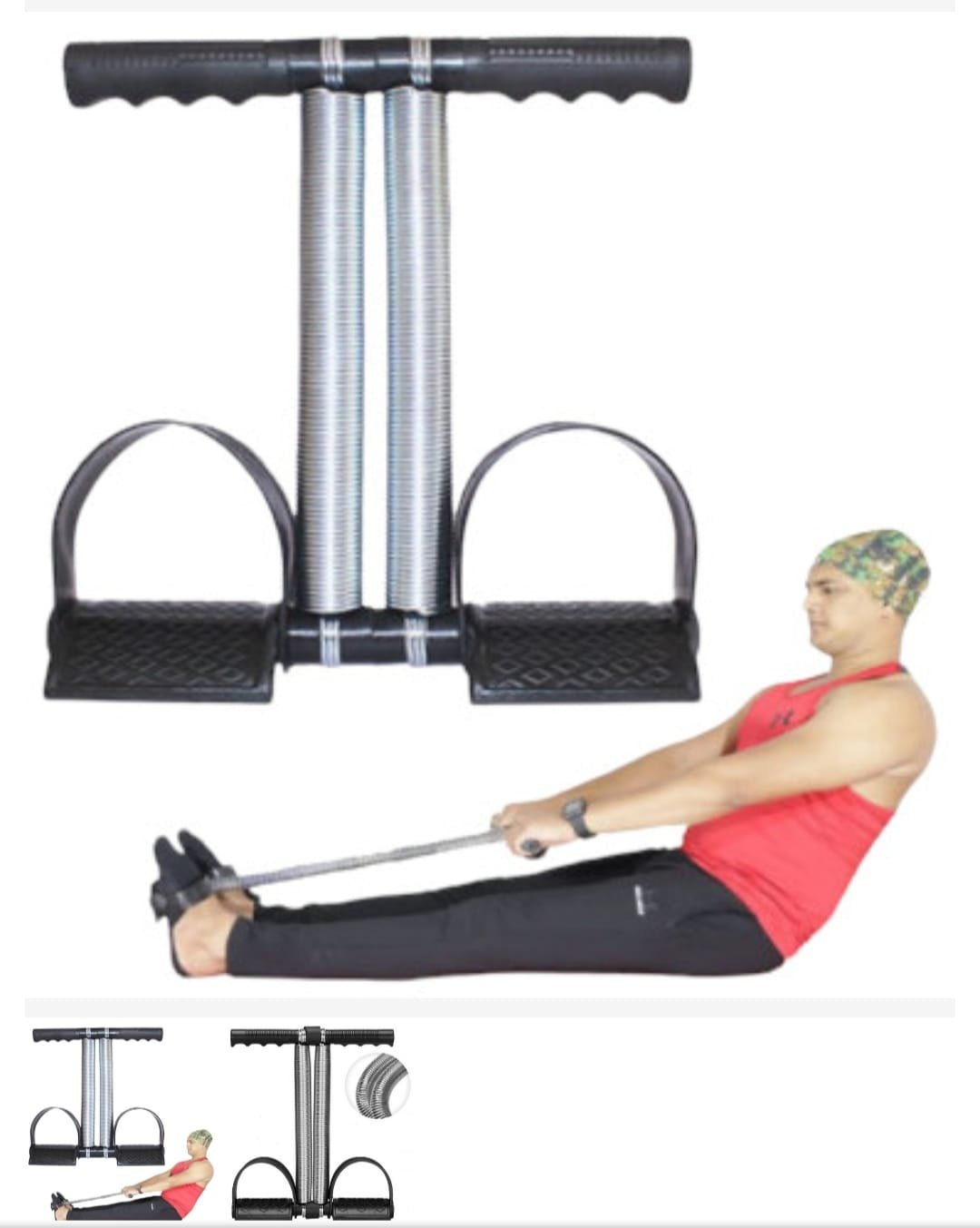 Elastic Sit Up Pull Rope Abdominal Fitness Exerciser Sport Workout ...